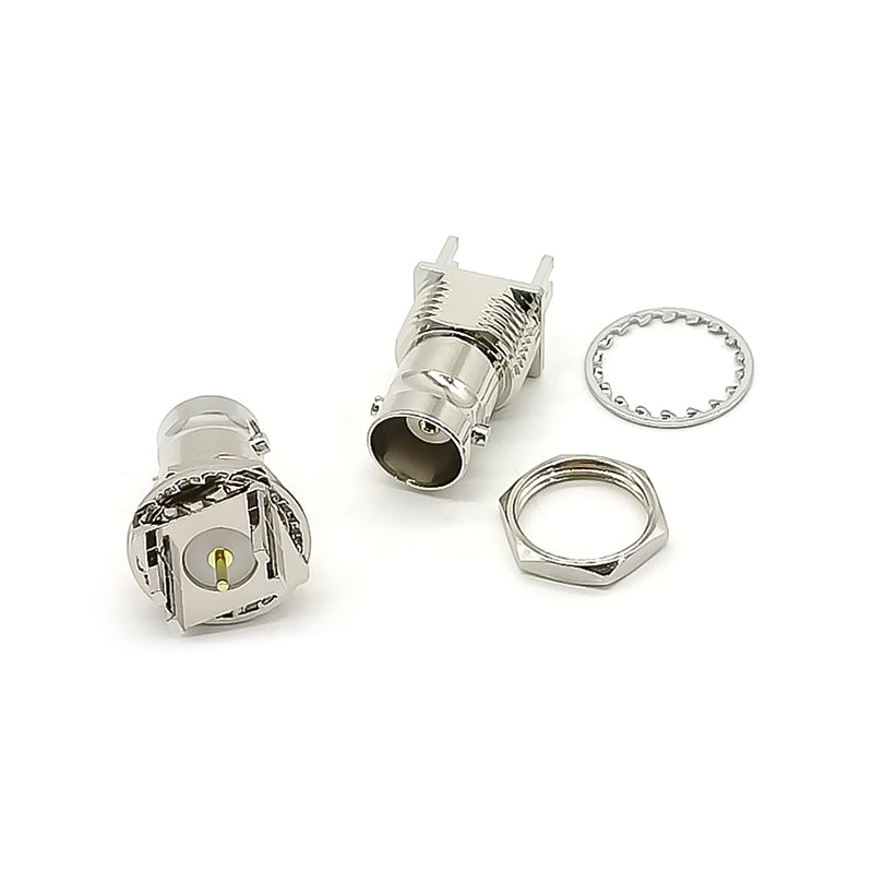 BNC Connector Female 180 Degree Bulkhead Margin Surface Mounting for P – ELECBEE Selected