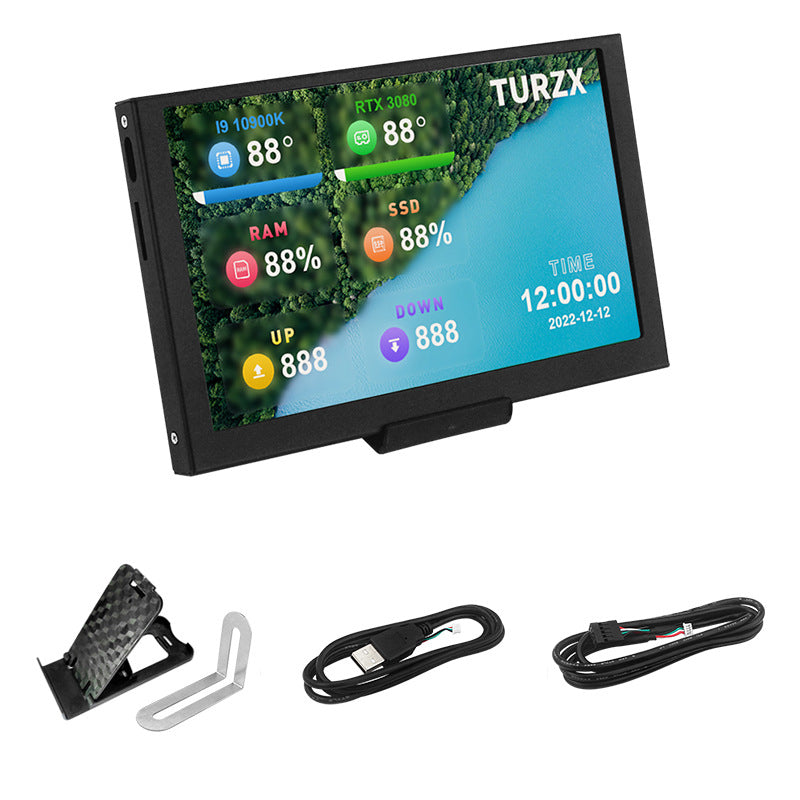 AIDA64 5 Inch IPS Type-C Secondary Screen Computer LCD Monitor Display ...