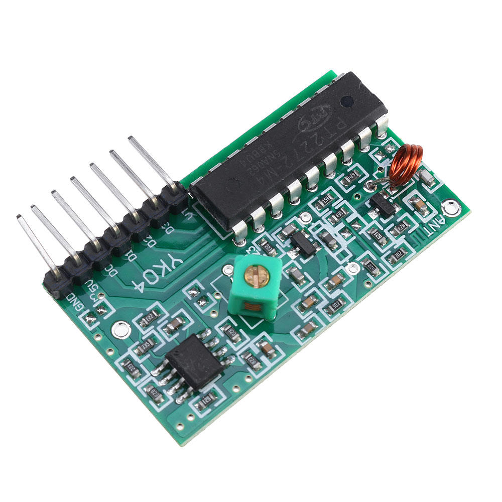4 Channel Wireless RF Remote Control Transmitter Receiver Module ...