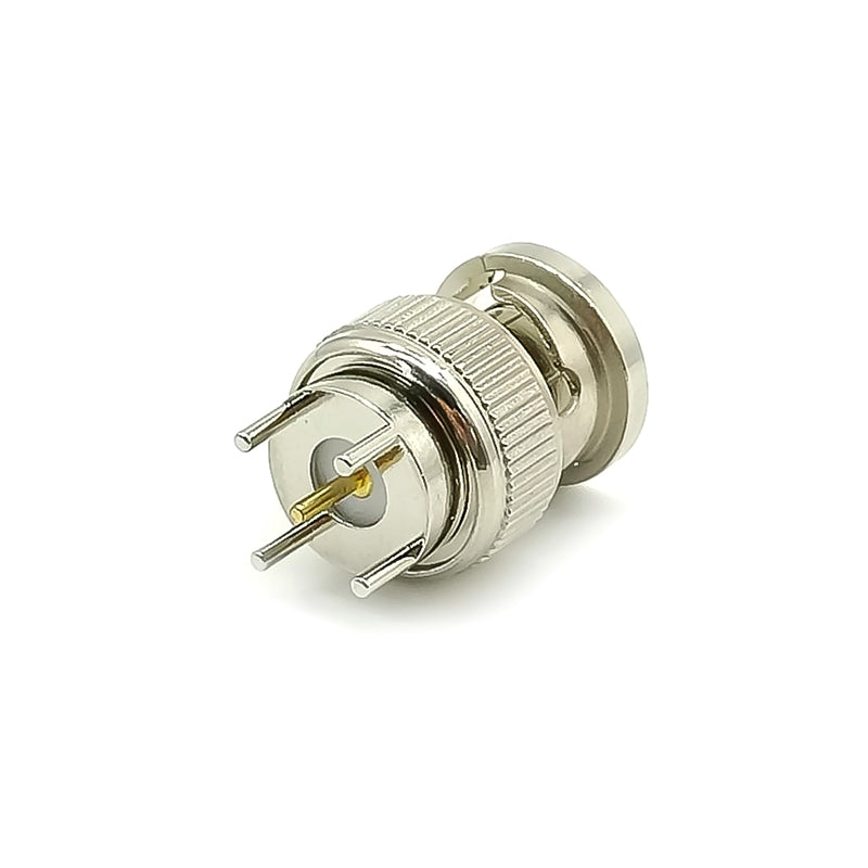 BNC Through Hole Male Connector 180 Degree for PCB Mount – ELECBEE Selected
