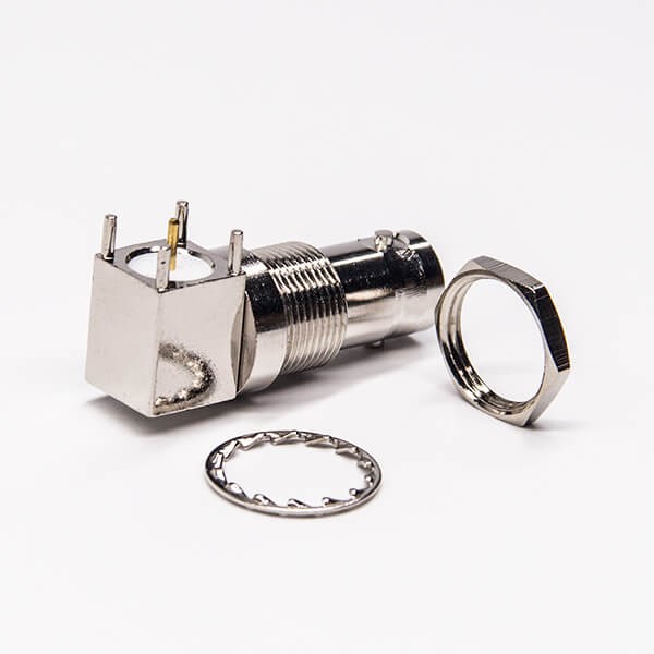 BNC Bulkhead Angled Jack PCB Mount – ELECBEE Selected