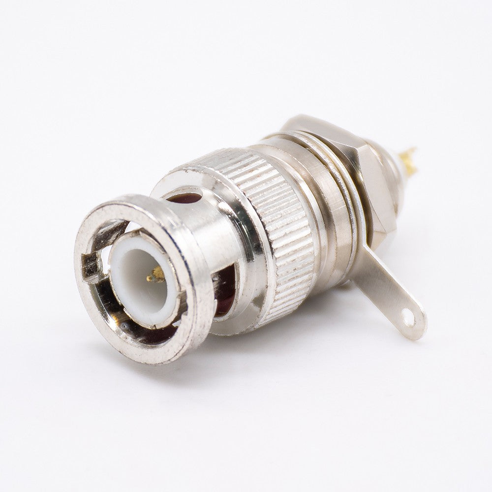 BNC Bulkhead Plug Connector Straight Solder Type for Coaxial Connector ...