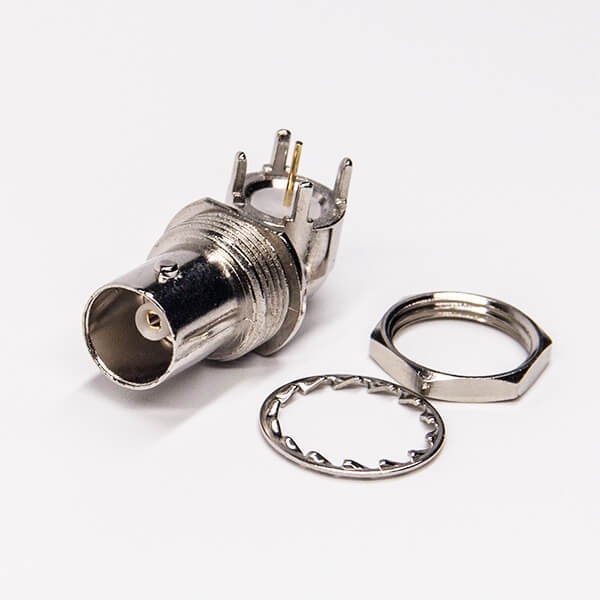 BNC Connector Board Mount PCB Bulkhead Angled Female – ELECBEE