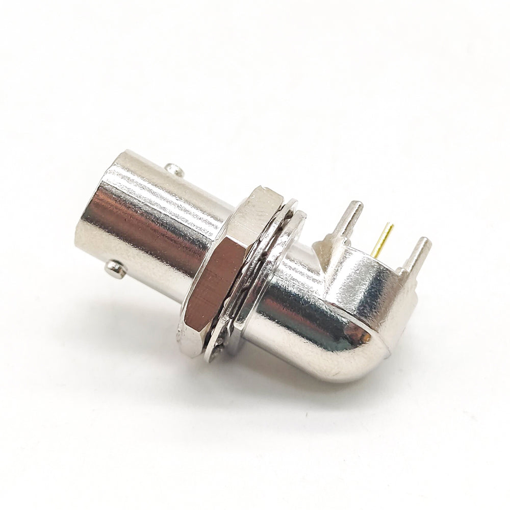 BNC Connector Board Mount PCB Bulkhead Angled Female – ELECBEE