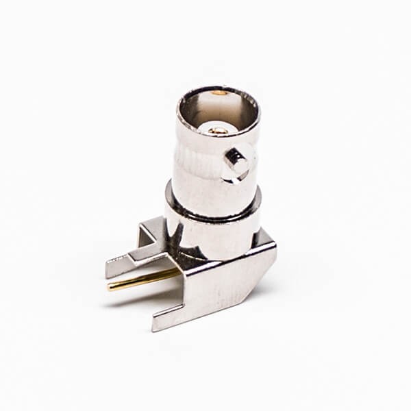 BNC Connector Female RF Connector Angled Through Hole for PCB – ELECBEE ...