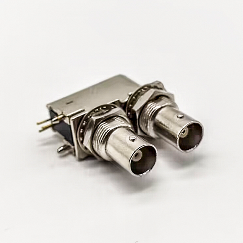 BNC Connector for CCTV Cameras Angled Dual Female PCB Mount – ELECBEE ...