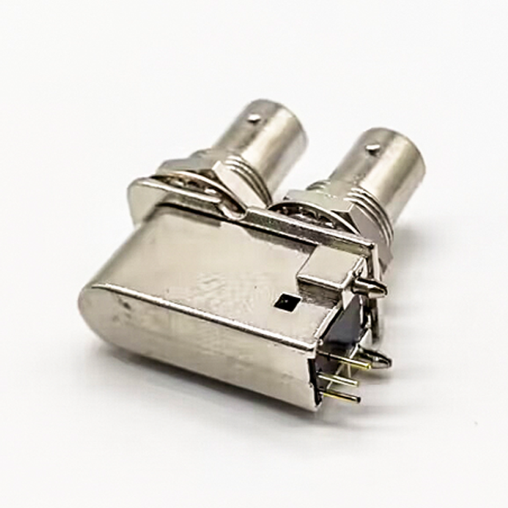 BNC Connector for CCTV Cameras Angled Dual Female PCB Mount – ELECBEE ...