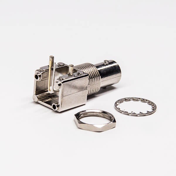 BNC Connector PCB Mount Angled Female Bulkhead for PCB – ELECBEE Selected