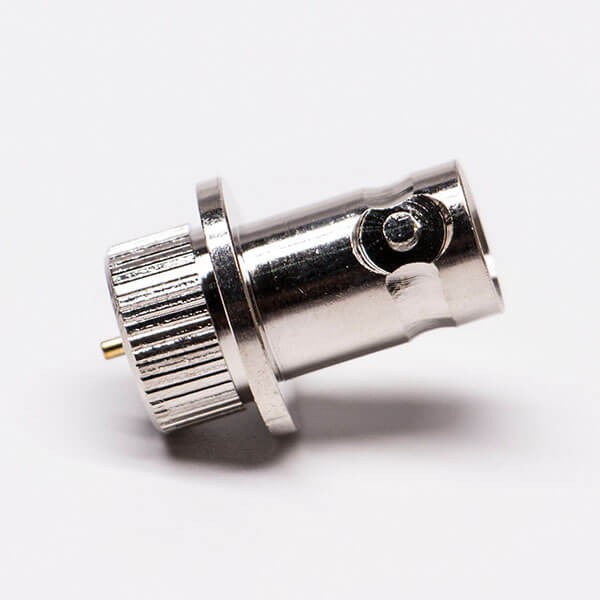 BNC Famale Connector for Panel Mount Vertical Type with Straight knurl ...