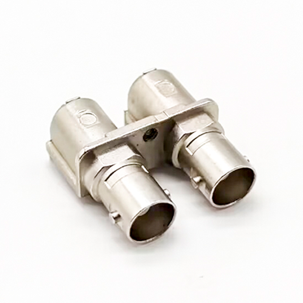 BNC PCB Right Angle Dual Female Connector Through Hole – ELECBEE Selected