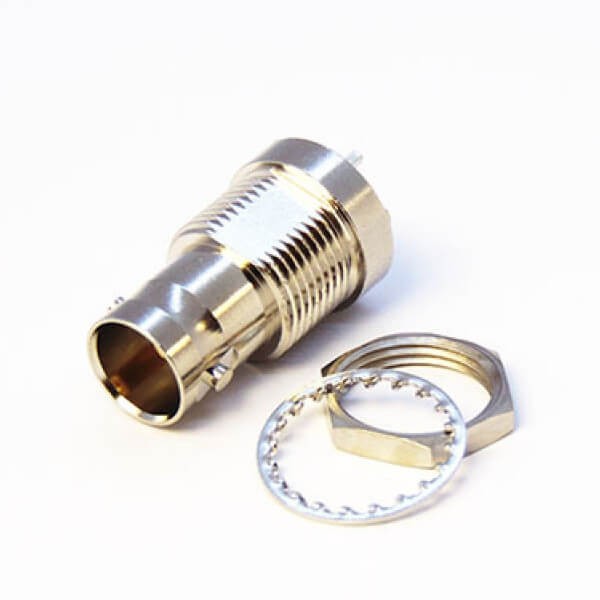 HD BNC Straight Connector Female Front Panel Mount Nickel plating – ELECBEE