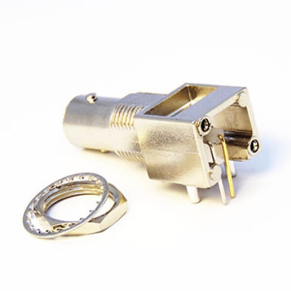 PCB Mount BNC Connector Female right angle mounted BNC bulkhead ...