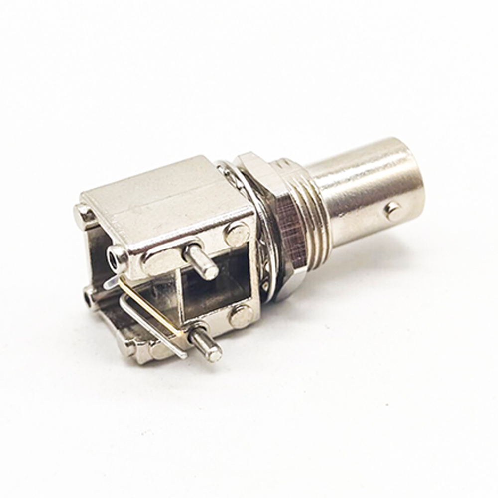 PCB Mount BNC Connector Female right angle mounted BNC bulkhead ...