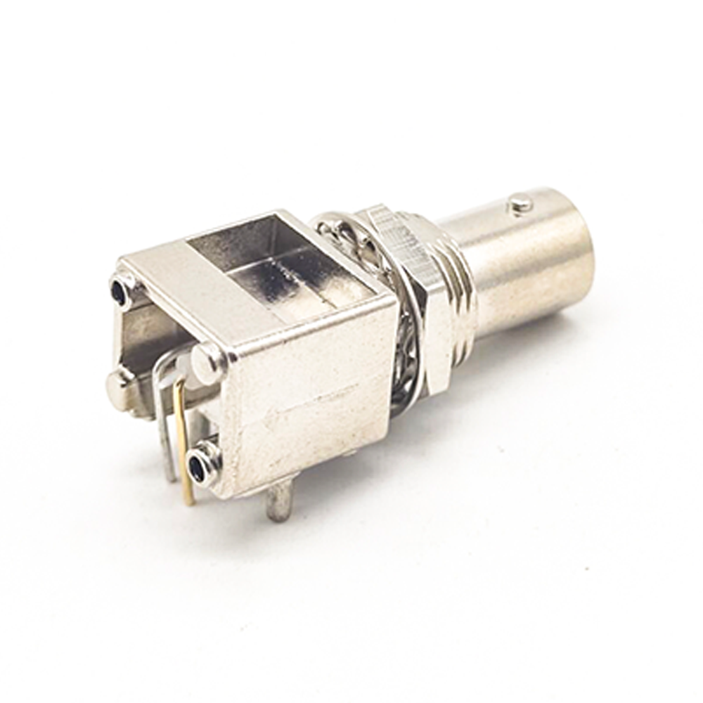 PCB Mount BNC Connector Female right angle mounted BNC bulkhead ...