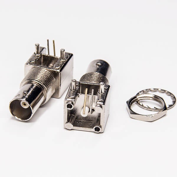 PCB Mount BNC Female Coaxial Connector Jack Through Hole for PCB Mount ...