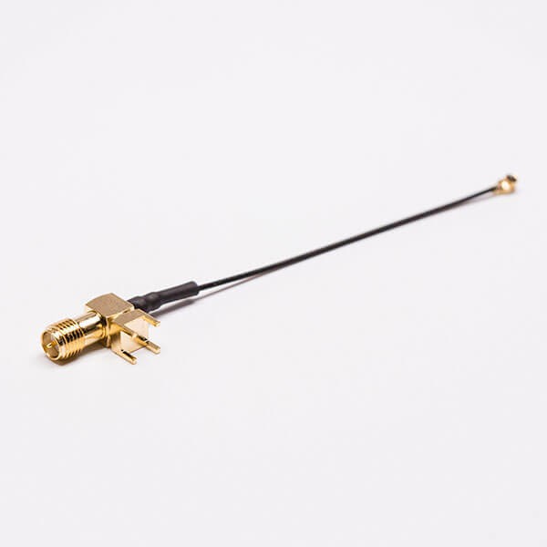 RP SMA Female to Ipex Adapter Cable 90 Degree Crimp PCB Mount Connecto ...