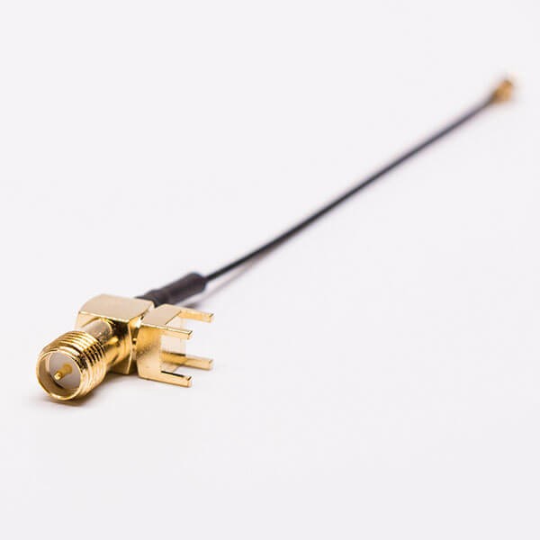 RP SMA Female to Ipex Adapter Cable 90 Degree Crimp PCB Mount Connecto ...