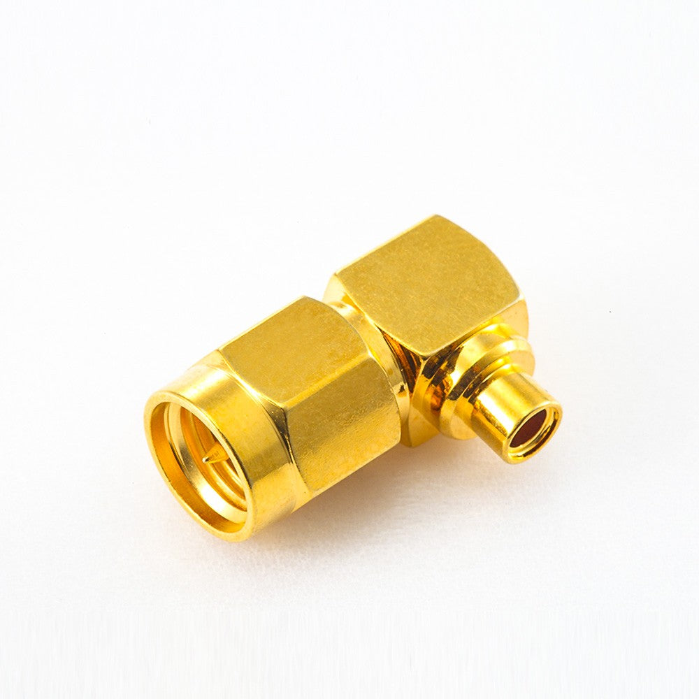 RF Coaxial connector Standard SMA Plug Right Angle Solder Type for Cab ...